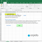 TOPSIS Excel Template - Orpida